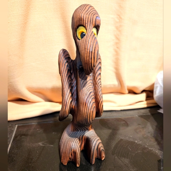 Vintage | Accents | Vintage Mid Century Hand Carved Reclaimed Wood ...